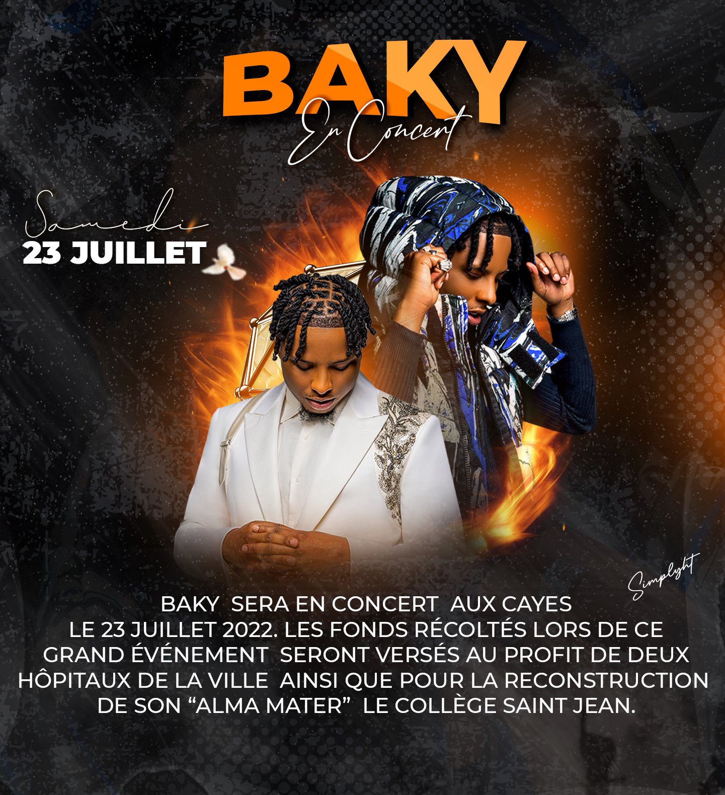 Cayes : Baky offrira les recettes de son concert aux Cayens