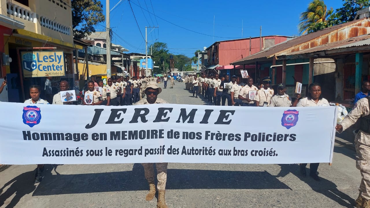 Jérémie : une marche des policiers en hommage à leurs frères d’armes ...