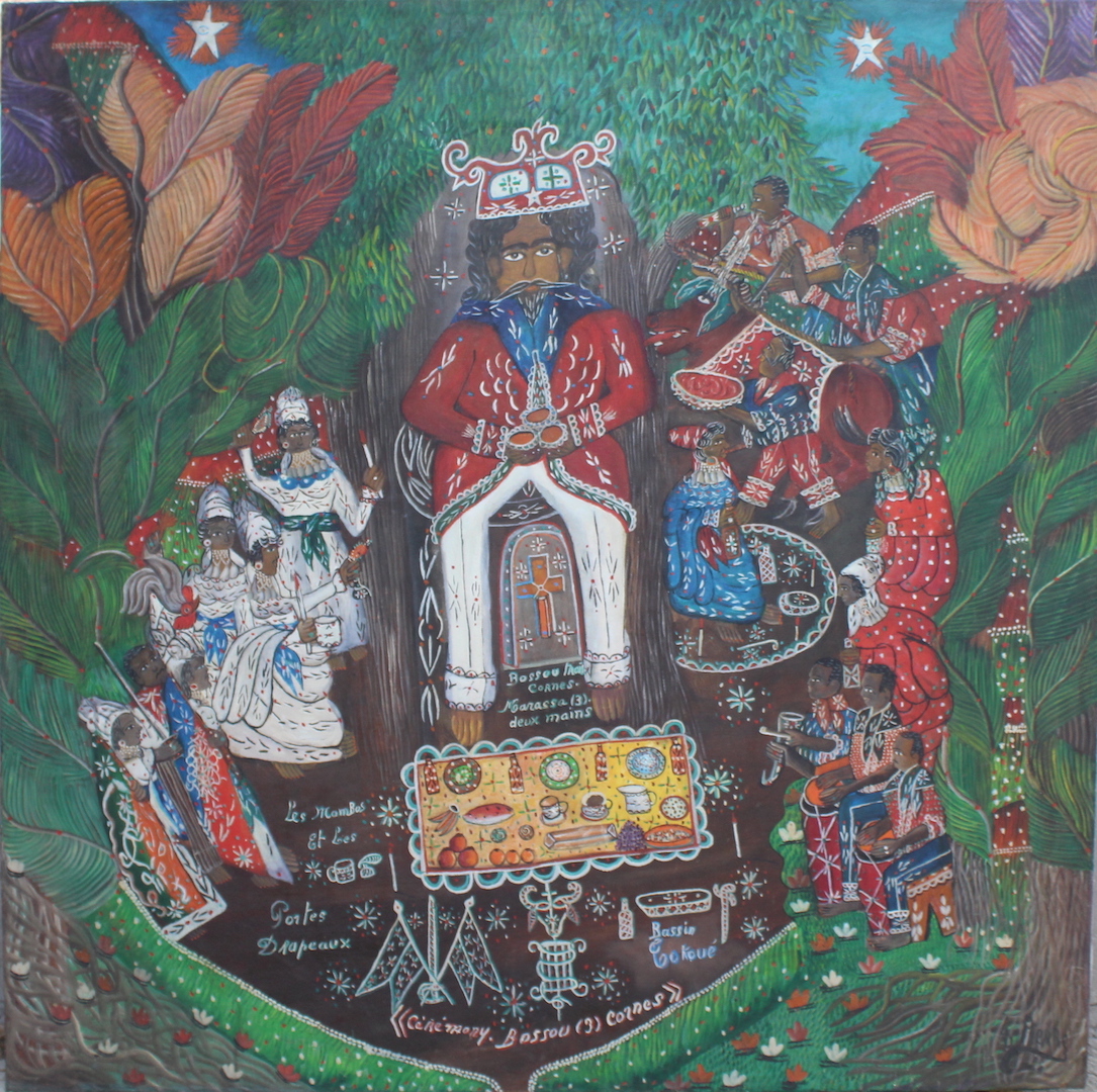 Portes d’entrée sur « Cérémonie Bossou trois cornes » d’André Pierre