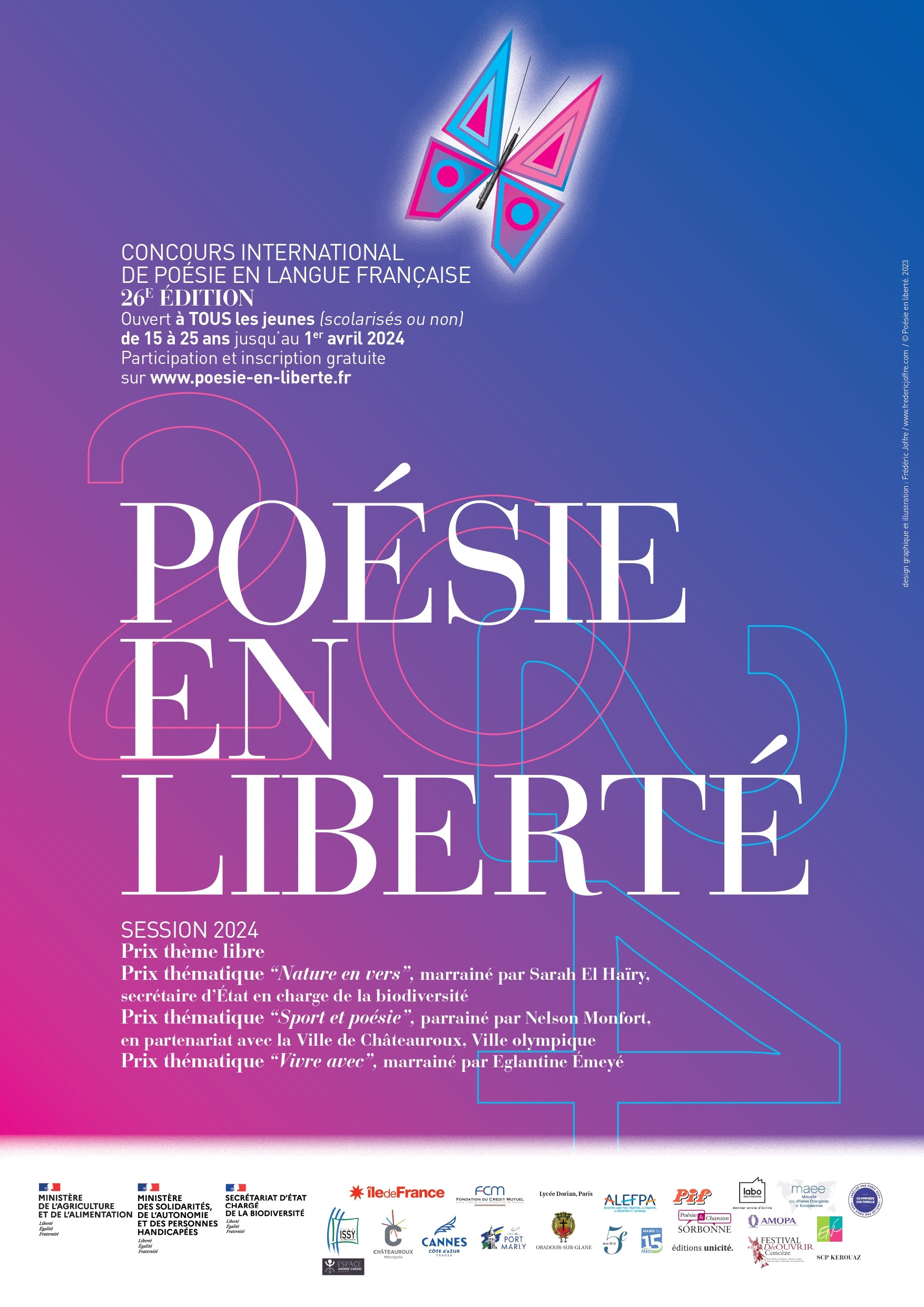 Le concours Poésie en liberté 2024 est lancé