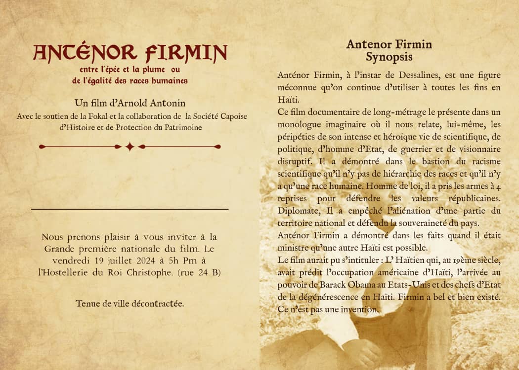 L'Anténor Firmin d'Arnold Antonin arrive au Cap-Haïtien