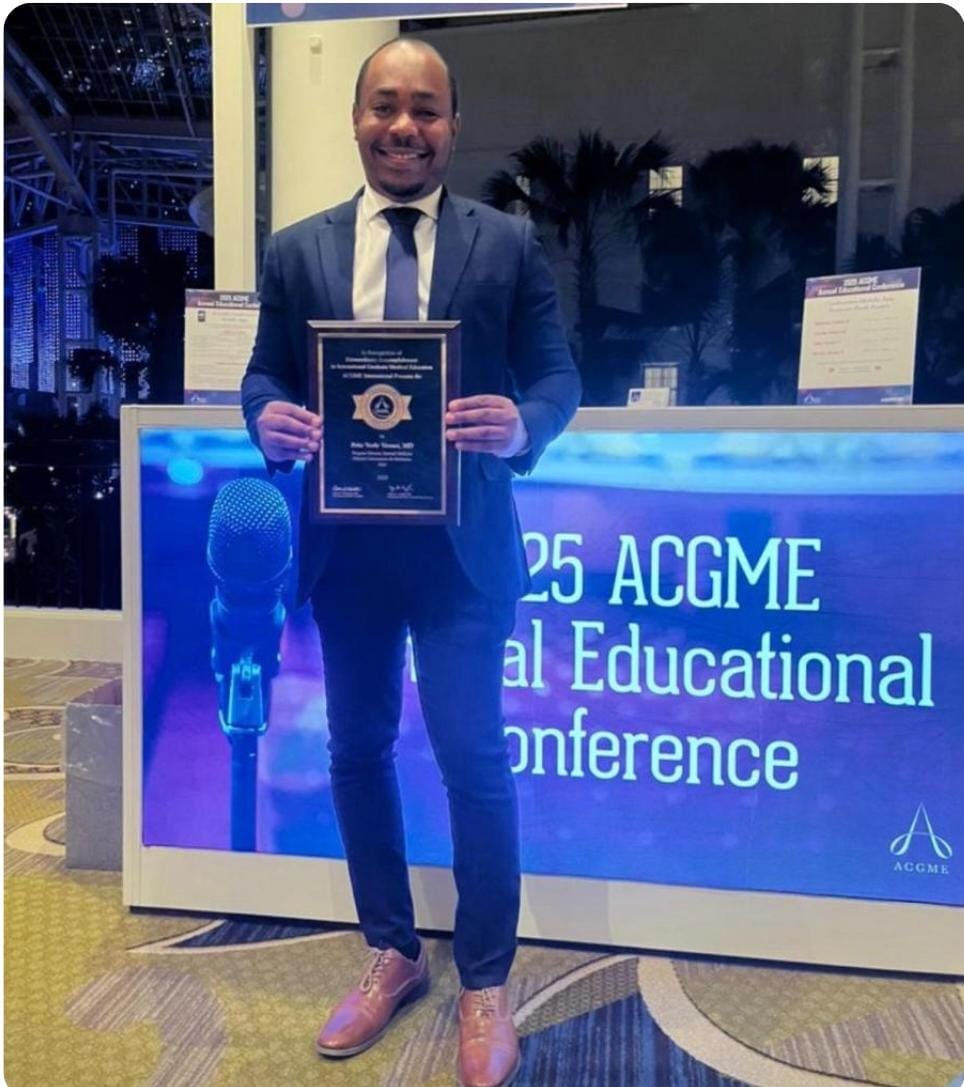 Dr Fritz Verly Vernet, lauréat du prix du membre inspirant à l'échelle ...