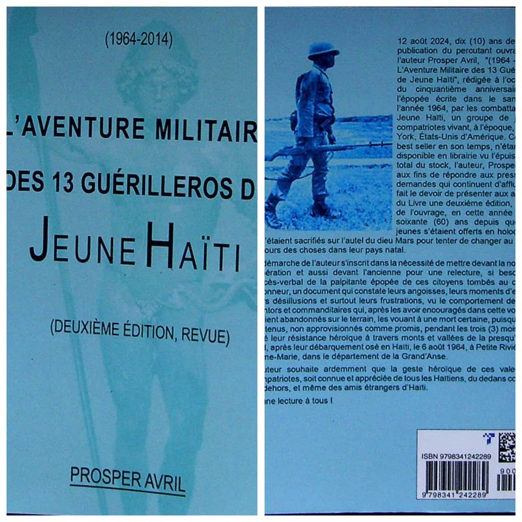 « L’aventure militaire des 13 guérilleros de Jeune Haïti » de Prosper Avril