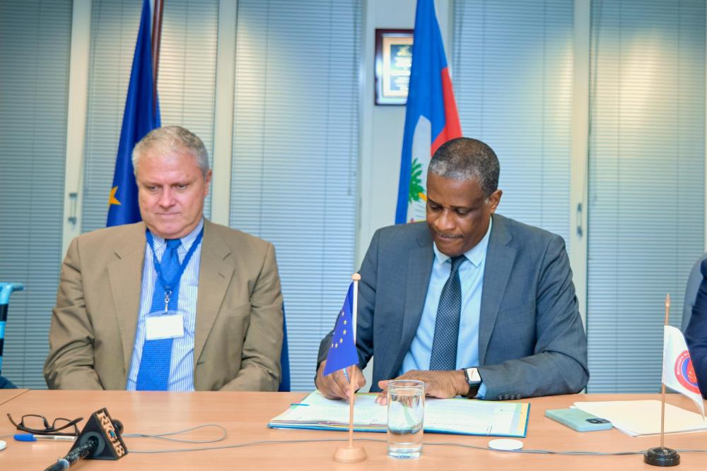 Haïti et l’Union européenne signent la Convention de financement sur l ...